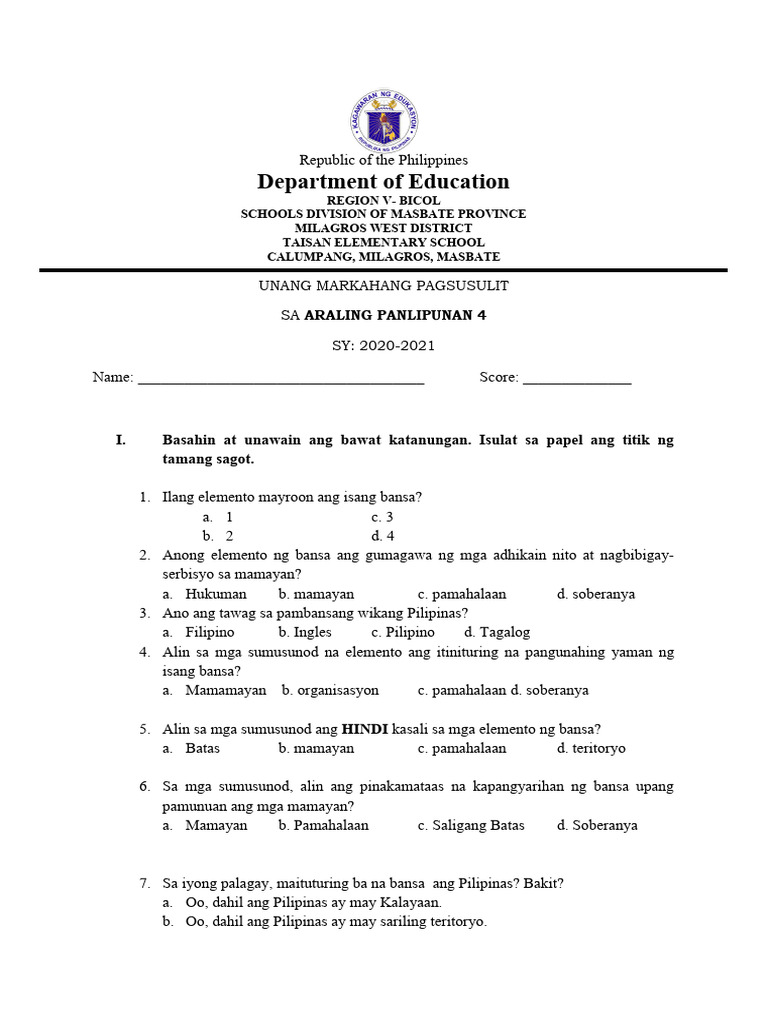 Department of Education | PDF