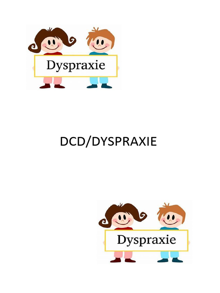 Dcd/Dyspraxie | PDF
