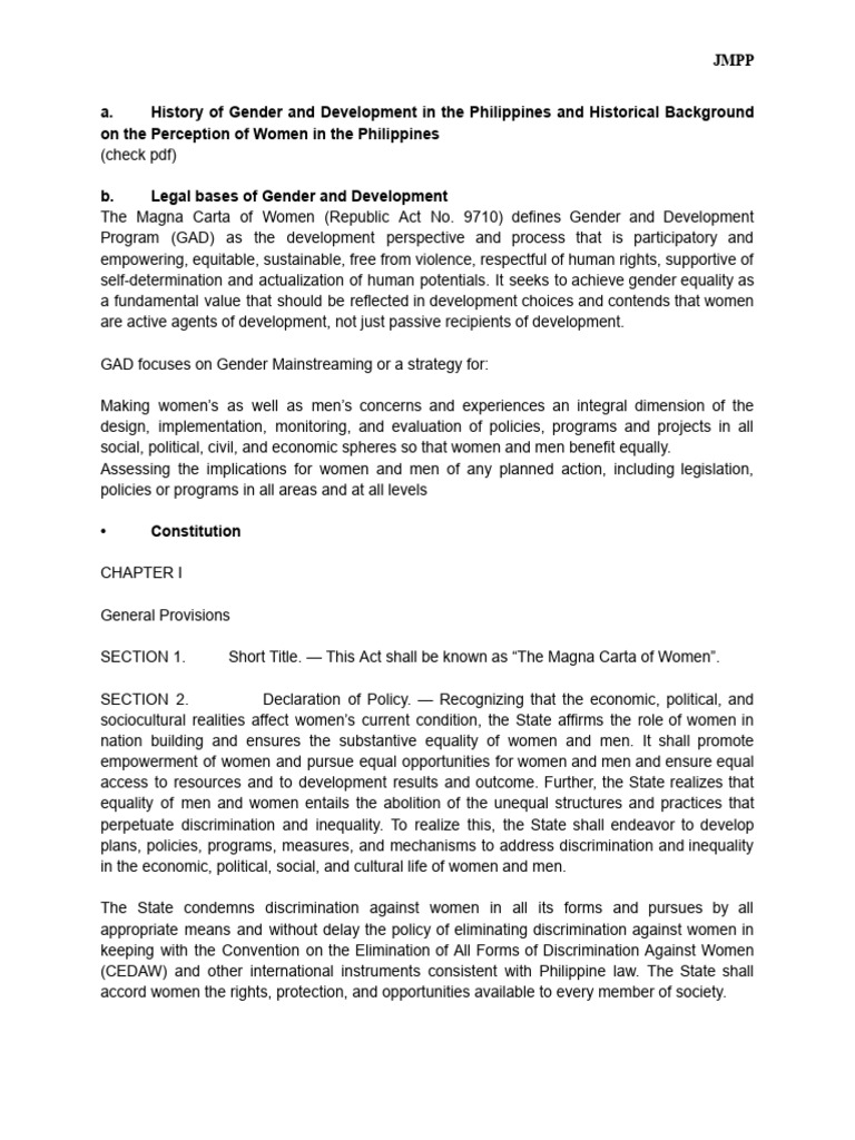 Gender Concepts Compiled | PDF | Gender Studies | Gender Equality