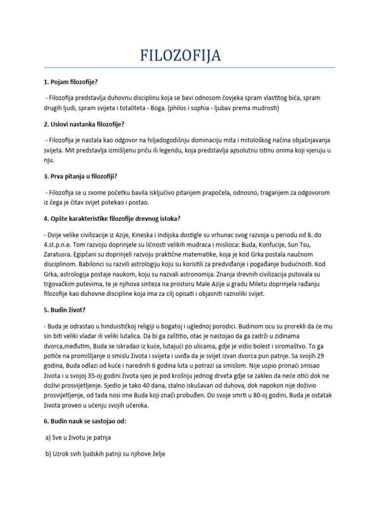 FILOZOFIJA | PDF