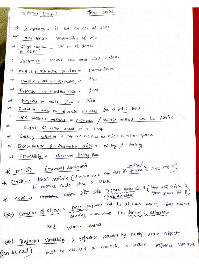 Java Oops | PDF