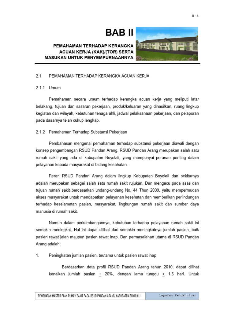 Bab 2 - Laporan Pendahuluan | PDF