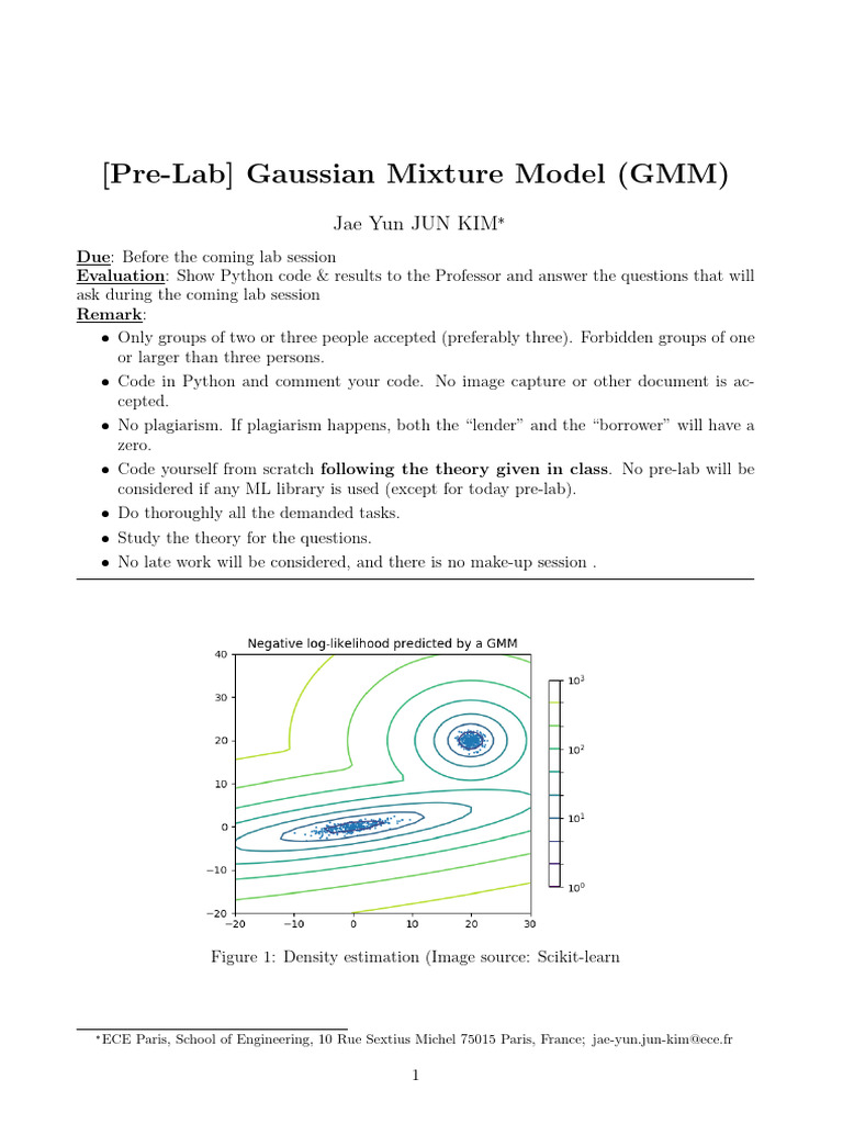 Prelab GMM 1 | PDF | Statistics | Applied Mathematics