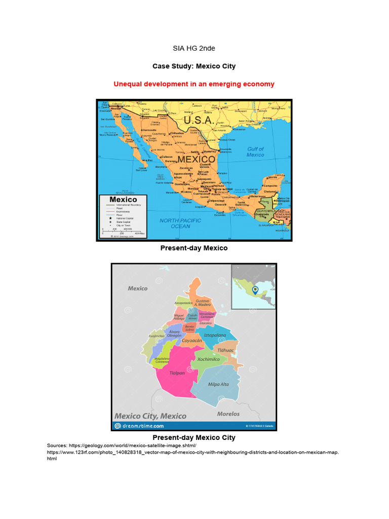 SIA HG 2nde - Geography - Theme 2 Case Study - Mexico City | PDF | Mexico City | Mexico