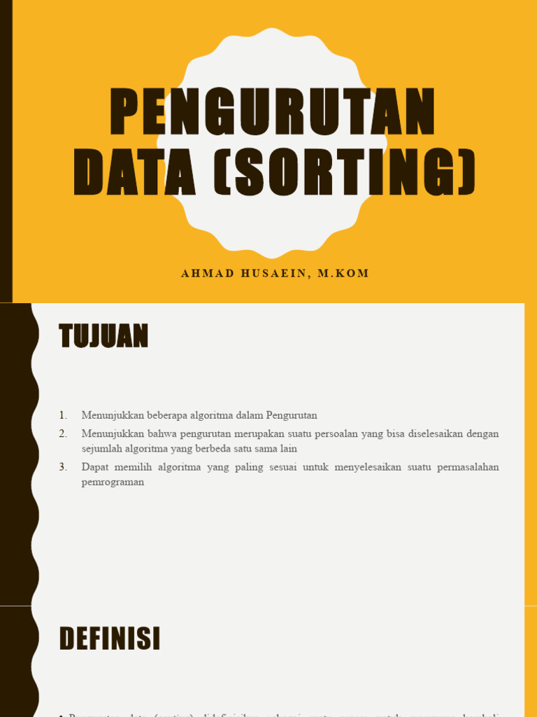 Sorting | PDF