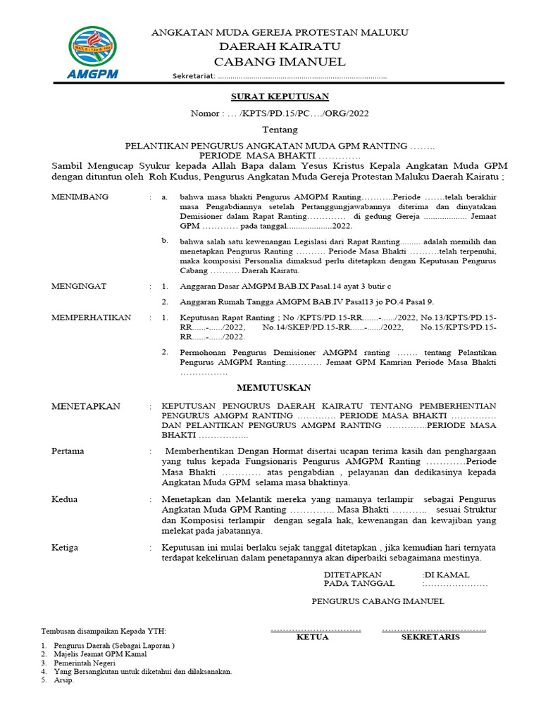 Draft SK Ranting | PDF