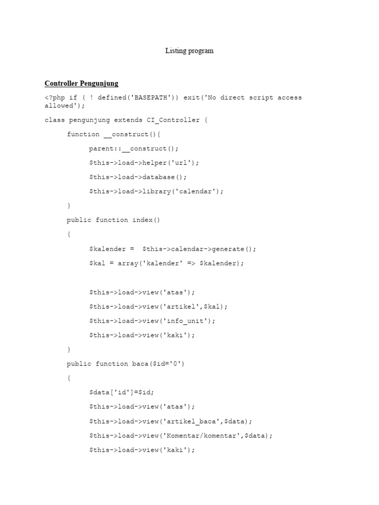 Listing Program | PDF | Data Management | Computing