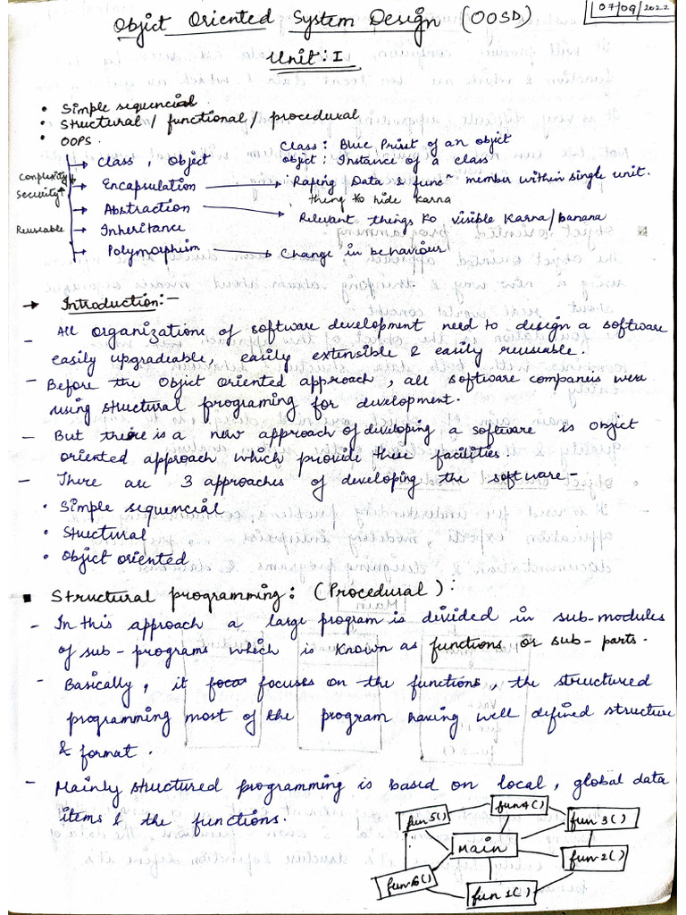 Oosd Unit 1 Pdf