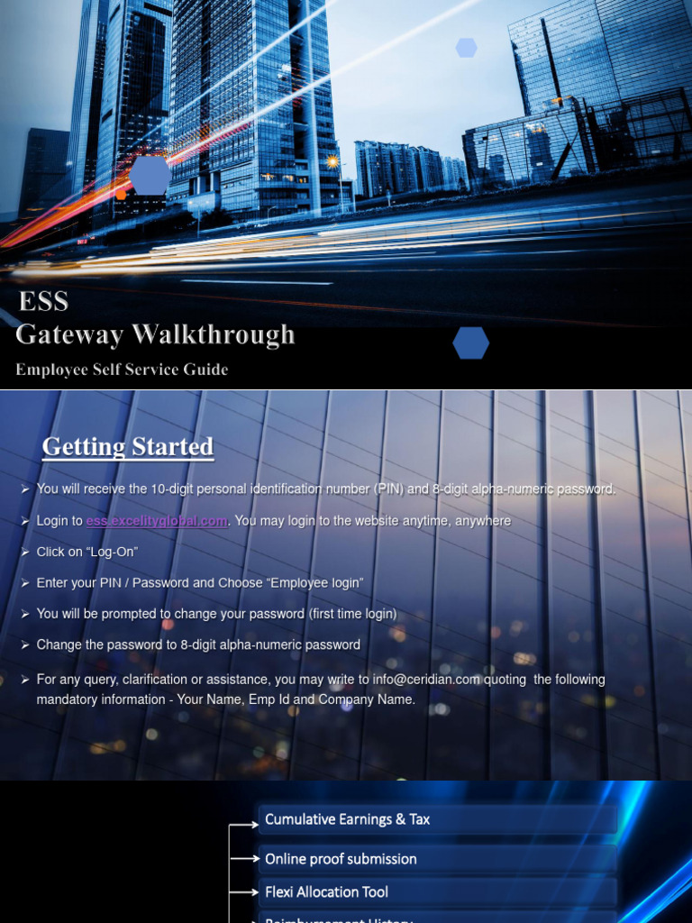 ESS Walkthrough | PDF | Taxes | Personal Identification Number