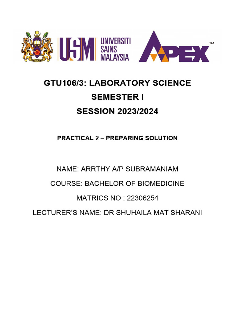 Practical Report 2 Micros | PDF | Ph | Chemistry