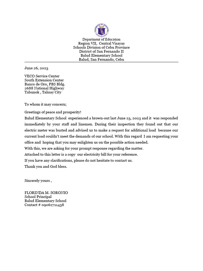 Request for Electric Meter Replacement | PDF