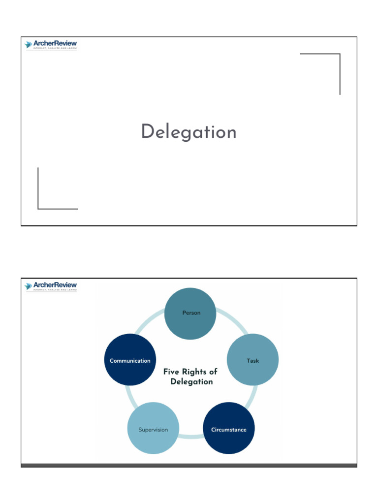 Delegation | PDF | Postpartum Period | Nursing