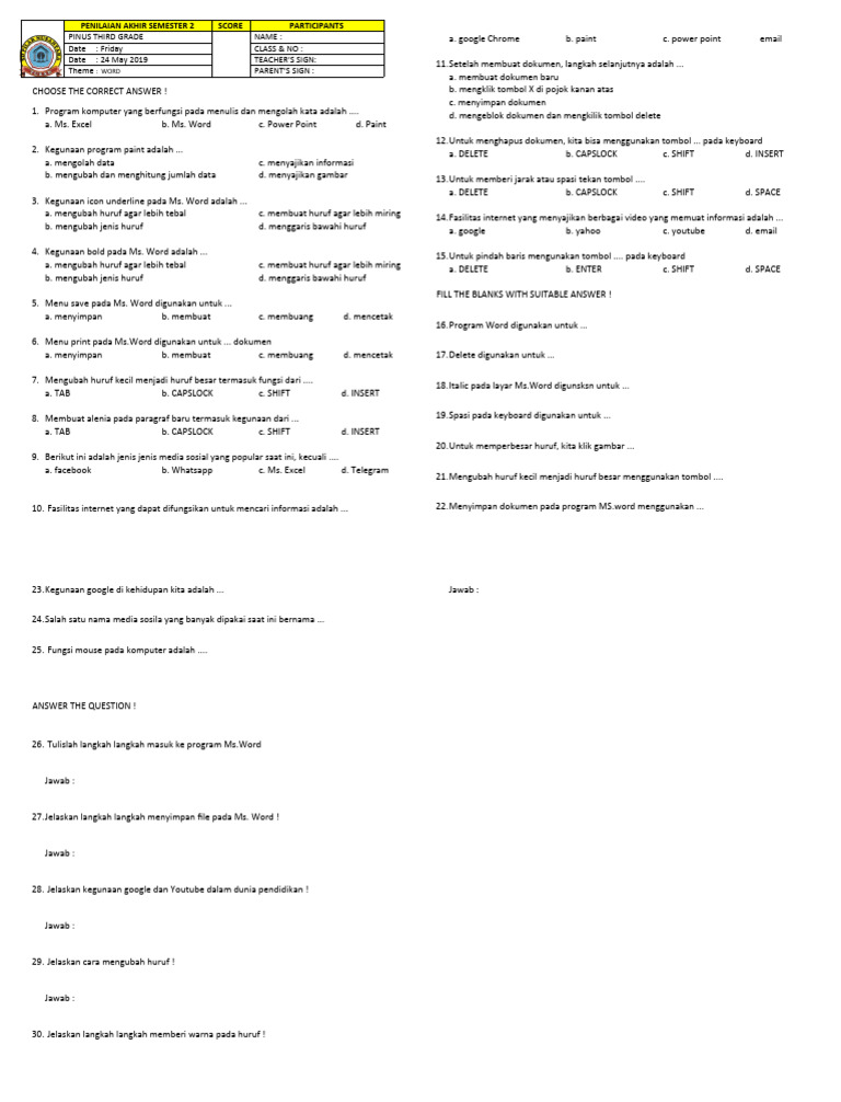 Pas 2 Tik | PDF | Komputer
