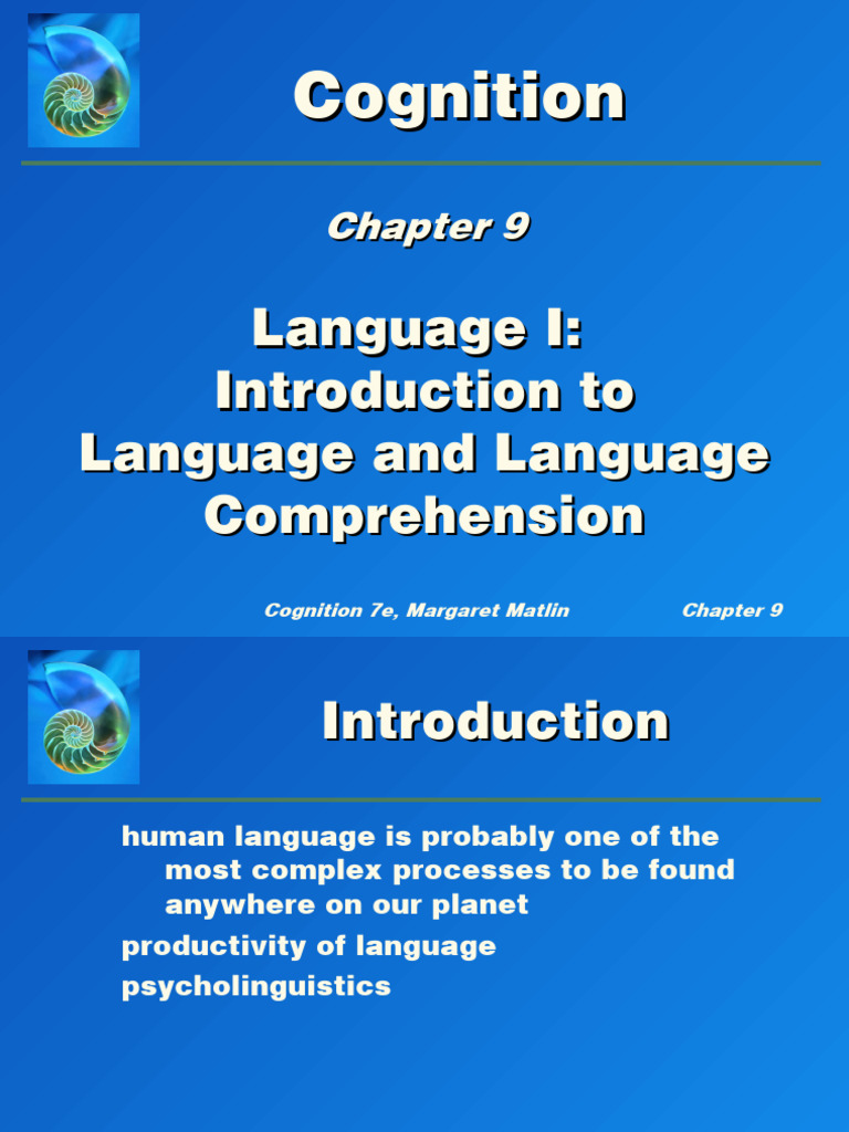 Understanding Language and Cognition | PDF | Lateralization Of Brain ...