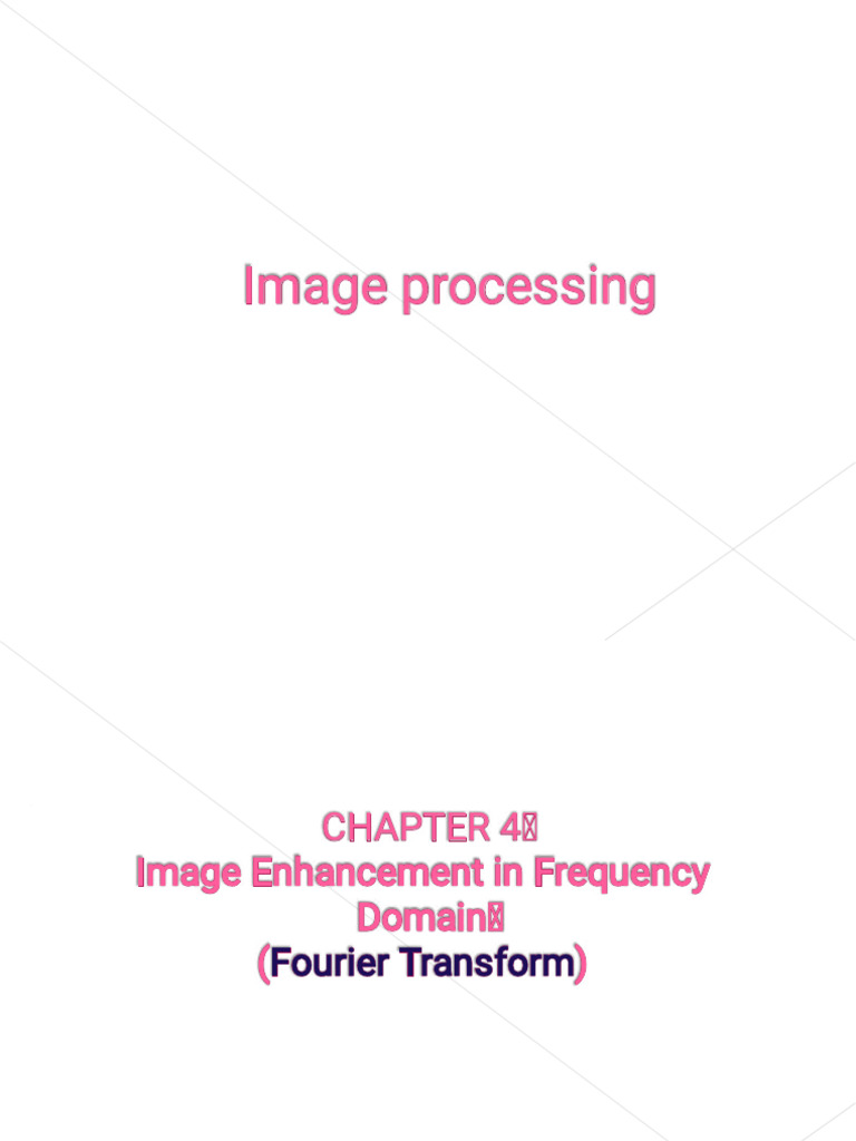 Image Processing Frequency Domain | PDF | Fourier Transform | Sampling ...