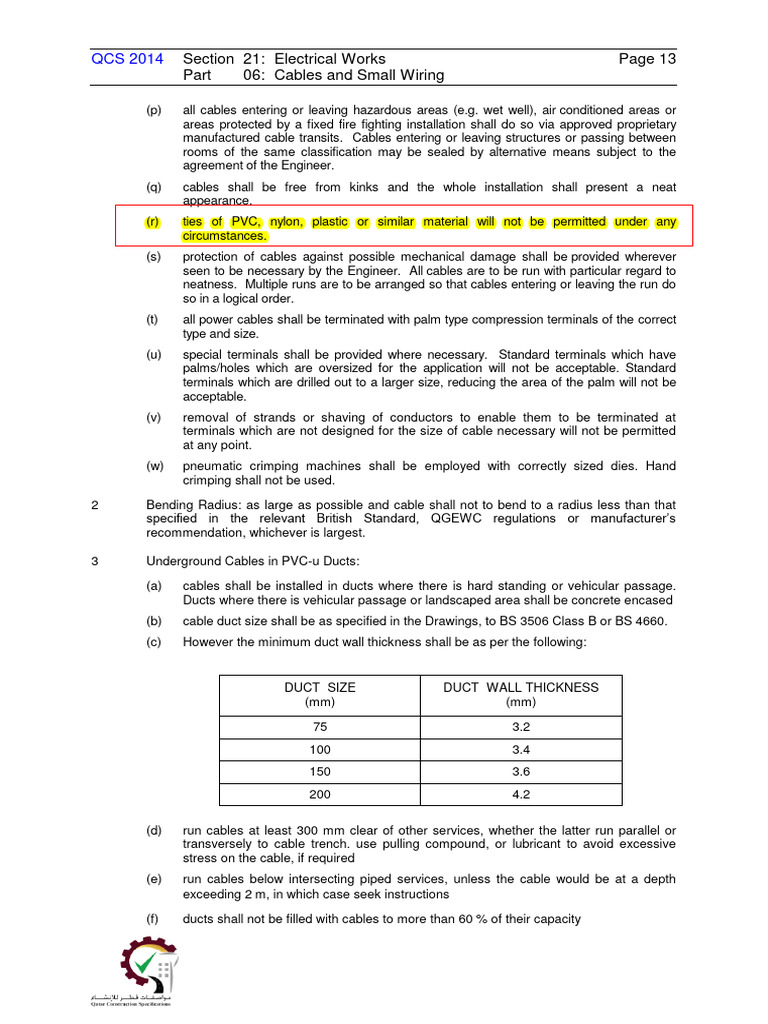 Cable Tie - QCS 2014 | Download Free PDF | Electrical Wiring | Electricity