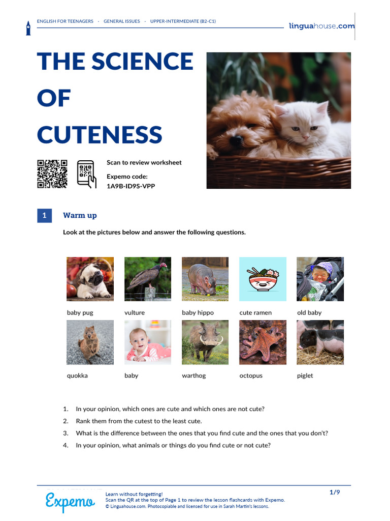 The Science of Cuteness British English Teacher | PDF | Zoology ...