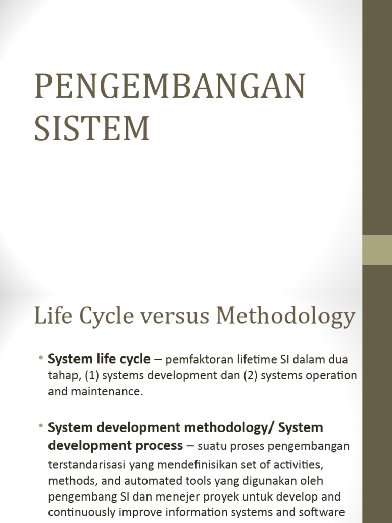 Pengembangan Sistem Pertemuan-2 | PDF | Software Development Process | Technology Development