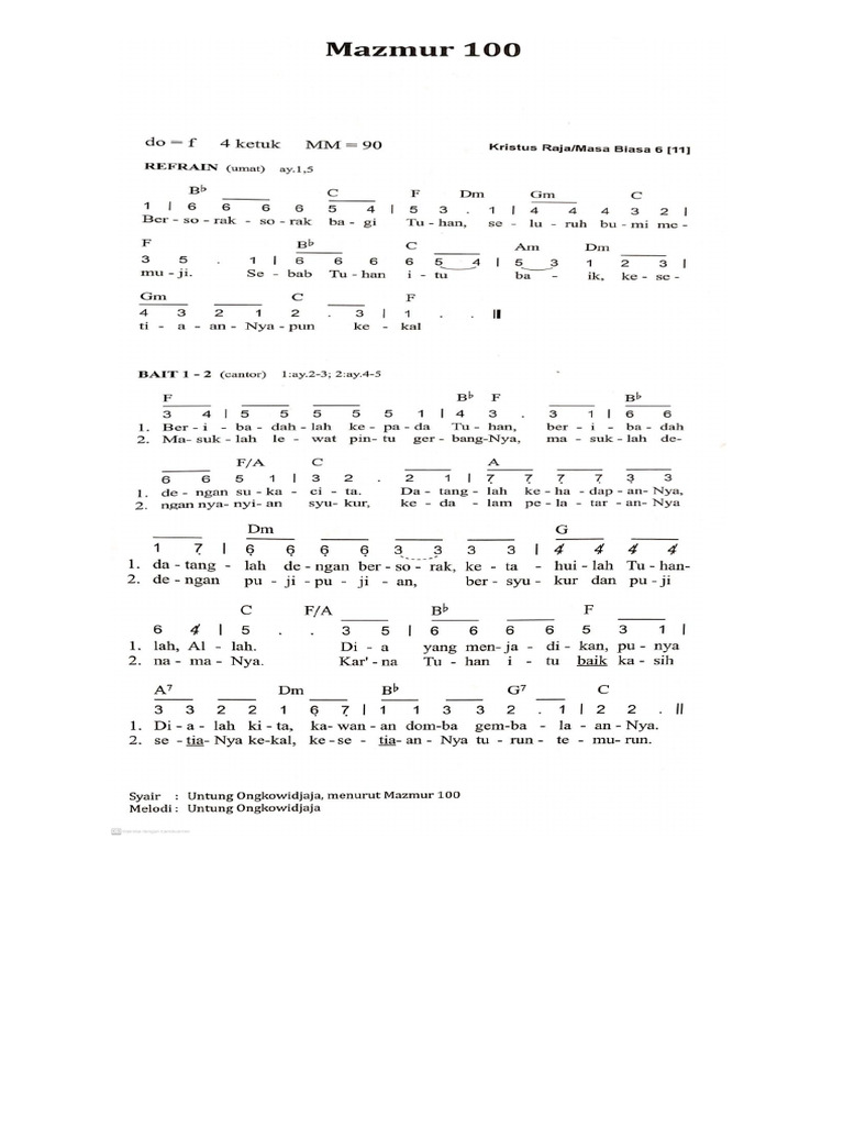 Mazmur 100.new | PDF