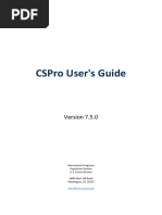 CSPro Training Manual Guide | PDF | Survey Methodology | Icon (Computing)