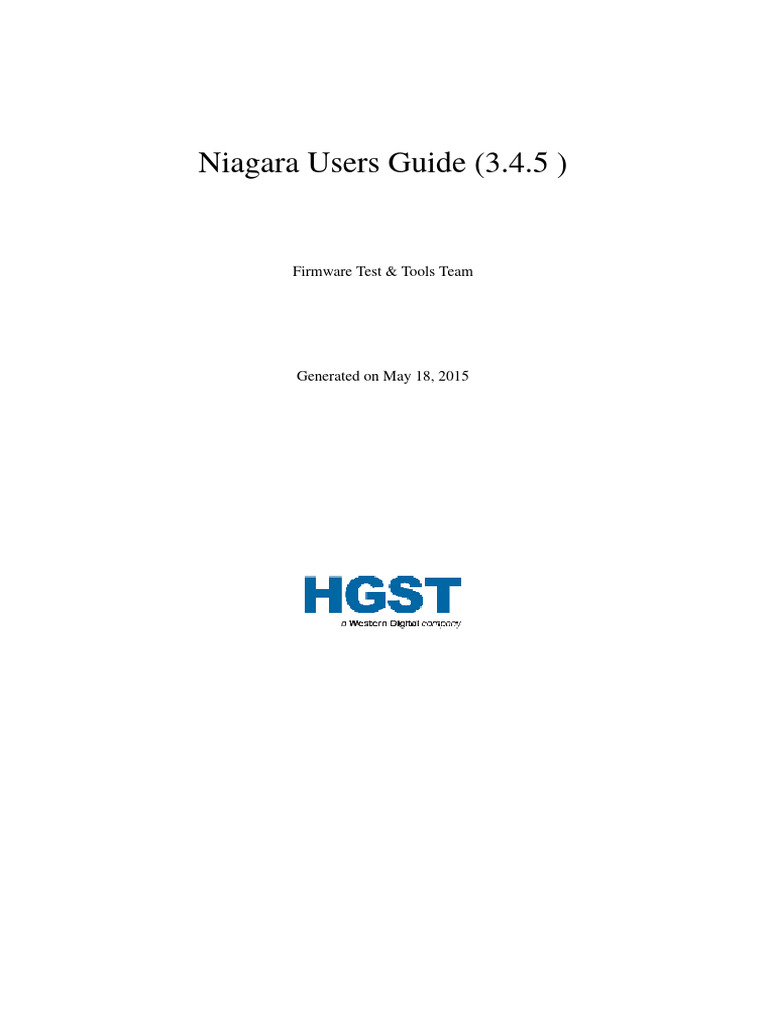 Niagara 3.4.5 Users Guide Customer-1 | PDF | Software Engineering | Computer Science