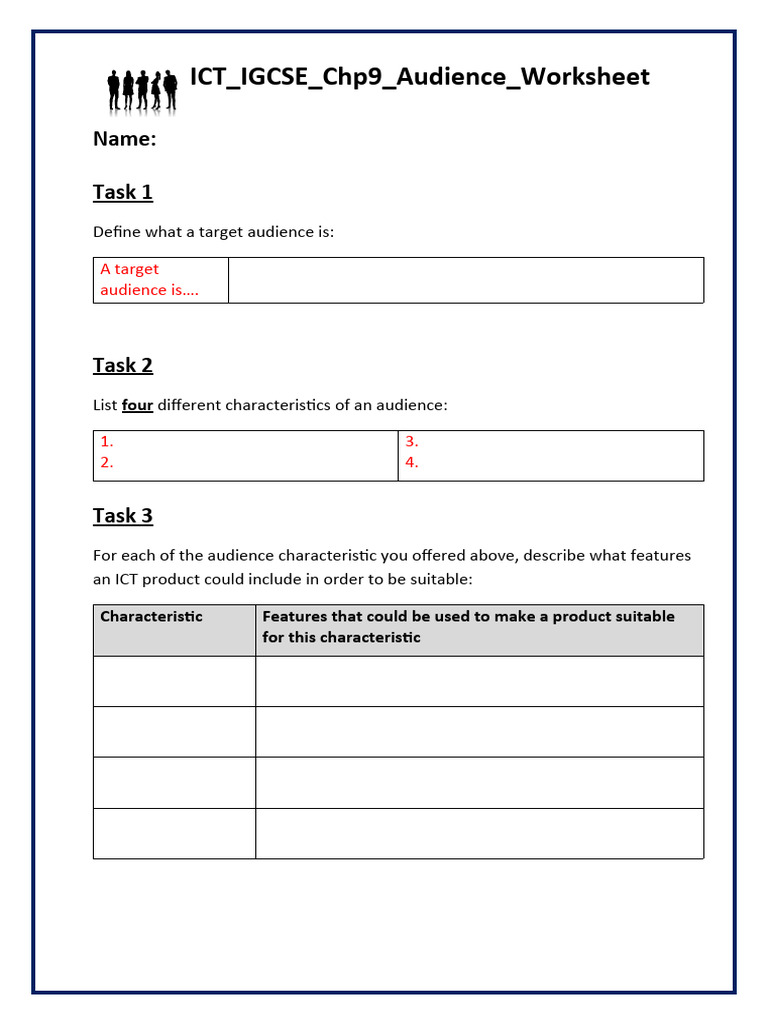 ict_igcse_chp9_audience_worksheet | PDF