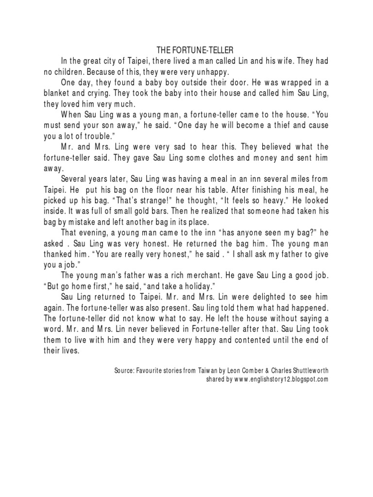 The Fortune Teller's Misguided Prophecy | PDF