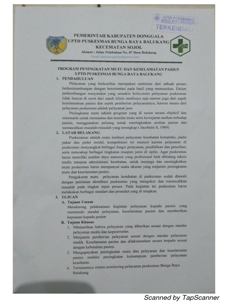 5.1.1 (A.1) Program Peningkatan Mutu Yang Terintegrasi Dalam RUK ...