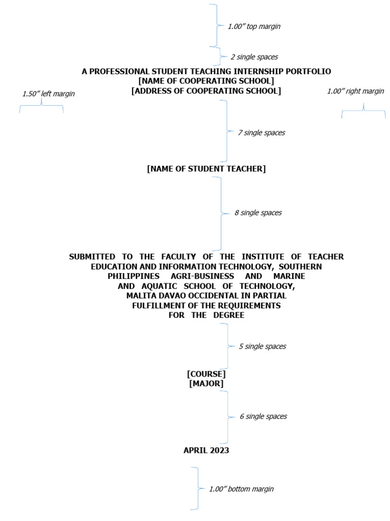Professional Folio For EDUC 429 Template | PDF | Teachers | Goal
