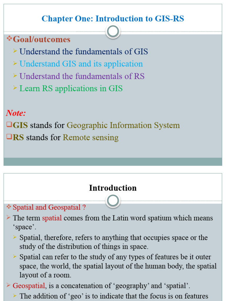 2015 CH 1 Gis RS | PDF | Geographic Information System | Databases