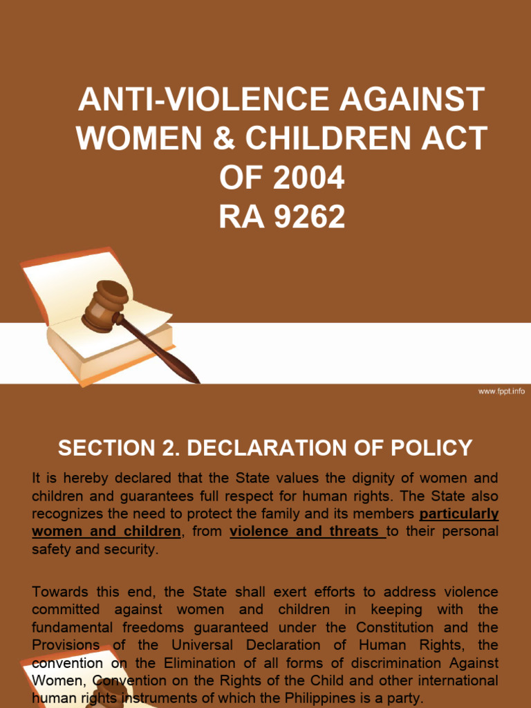 Ra 9262 | PDF | Restraining Order | Violence