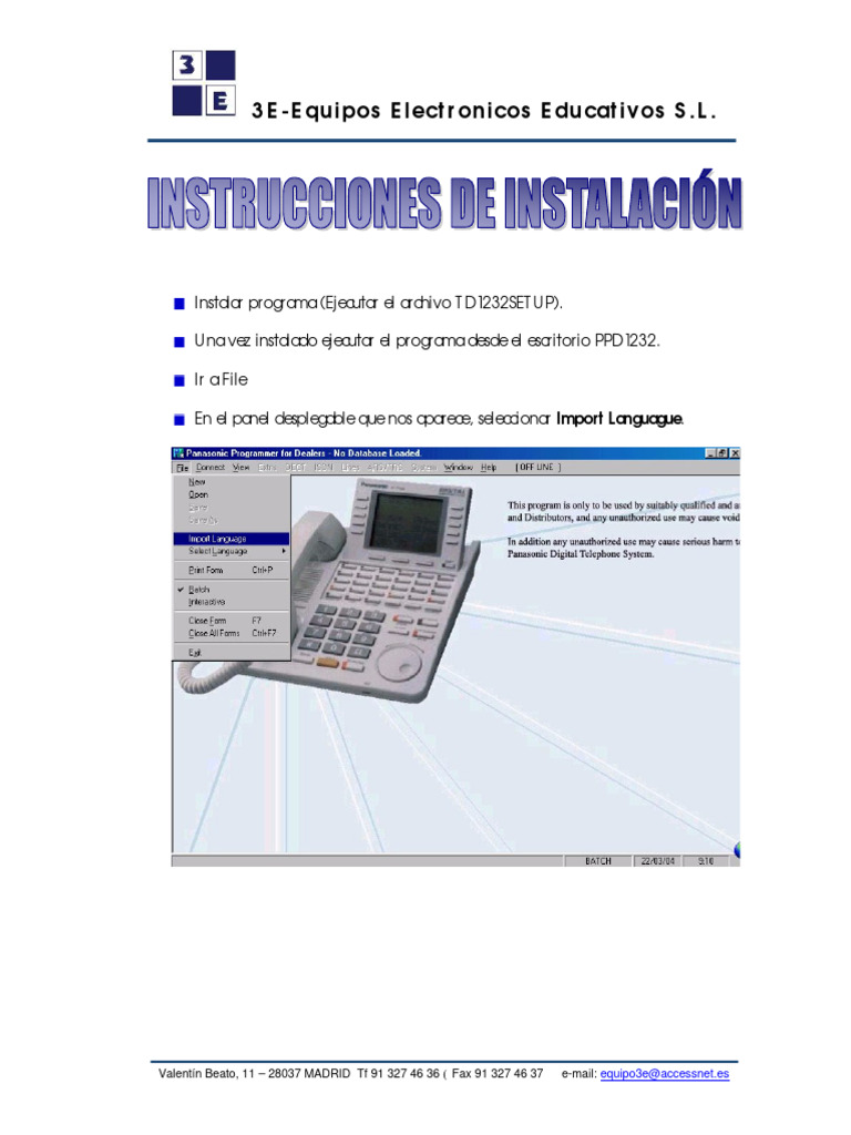 Instrucciones de Instalacion | PDF