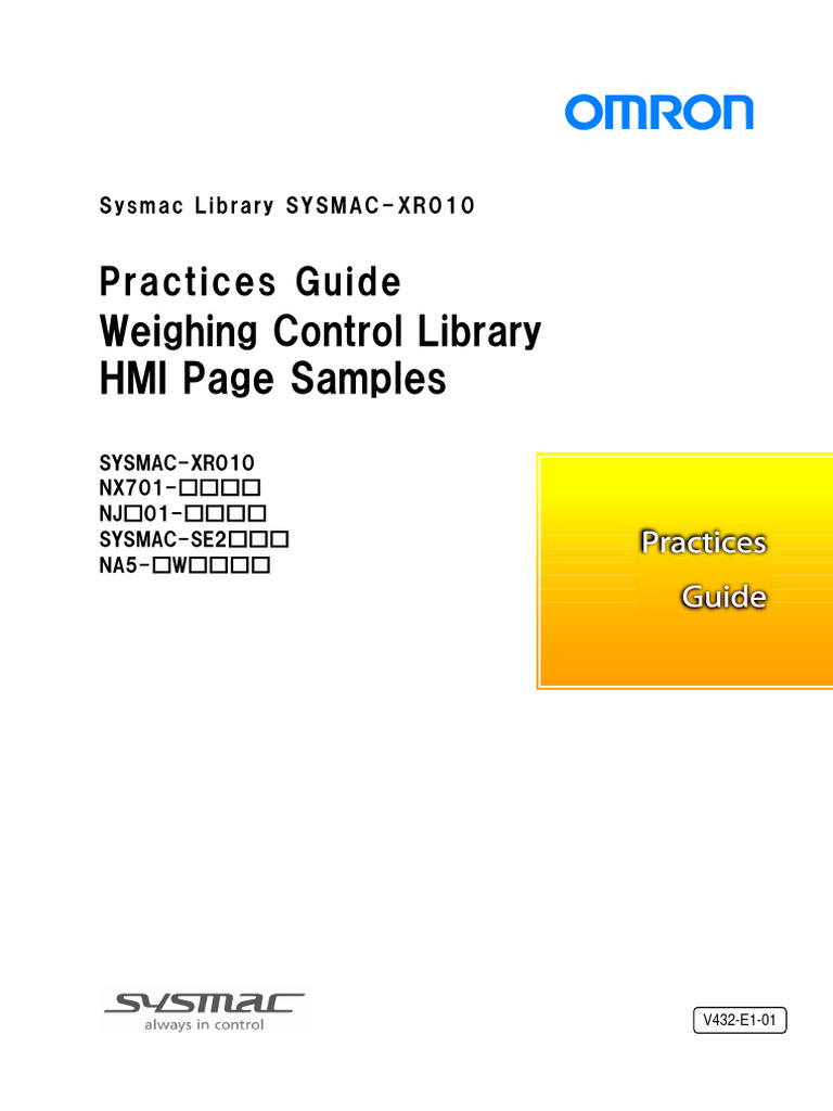Weighing Control Library PracticesGuide en 201606 V432-E1-01 | PDF ...