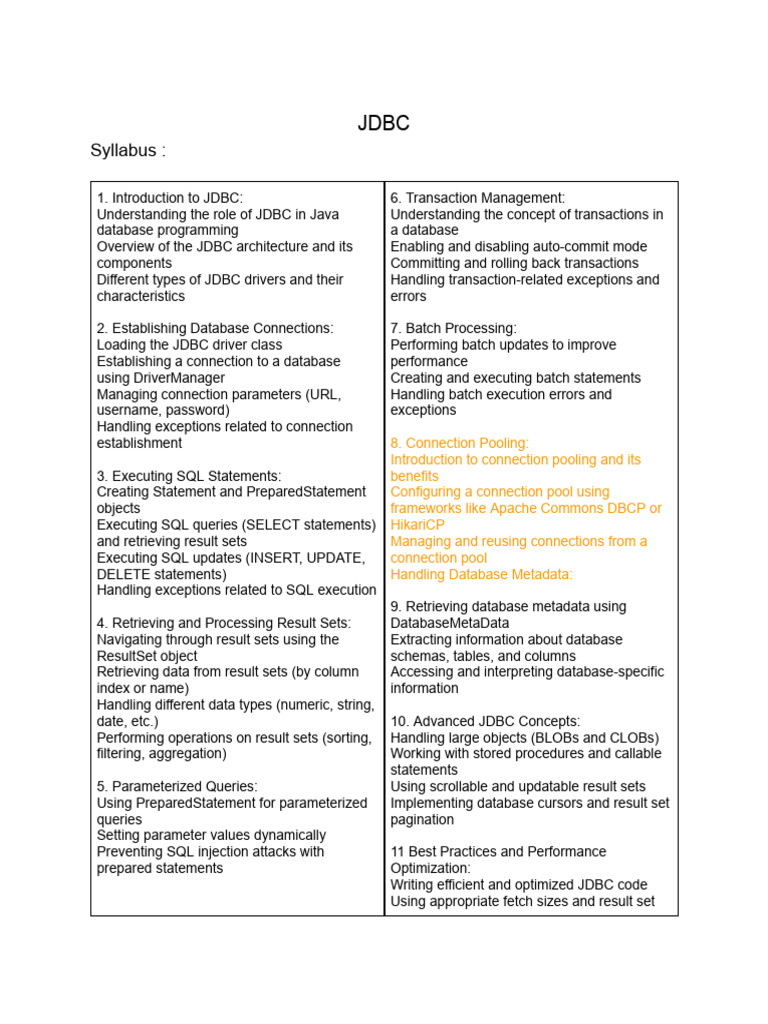 JDBC Practise Programs | PDF | Databases | Cybernetics JDBC Practise Programs | PDF | Databases | Cybernetics