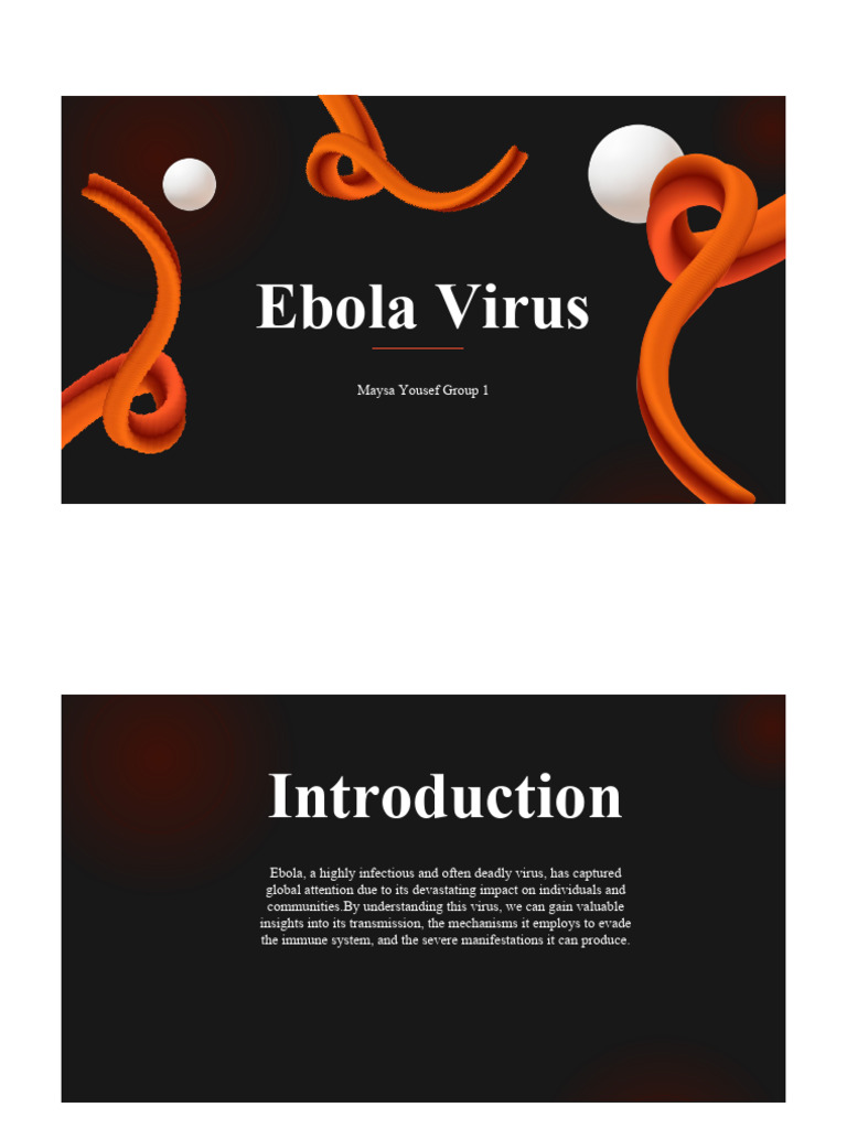 Understanding Ebola Virus Transmission Pdf Infection Virus