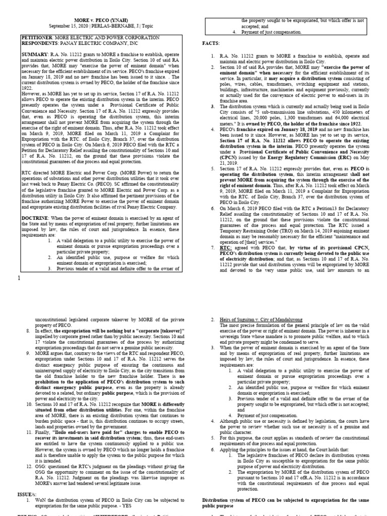 1.1 DALISAY MORE v. PECO | PDF