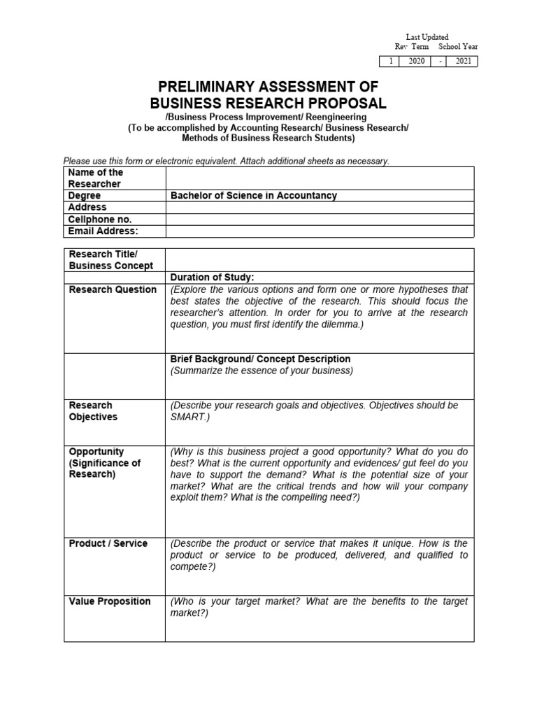 Format - Preliminary Assessment (Individual) | PDF | Marketing Strategy ...