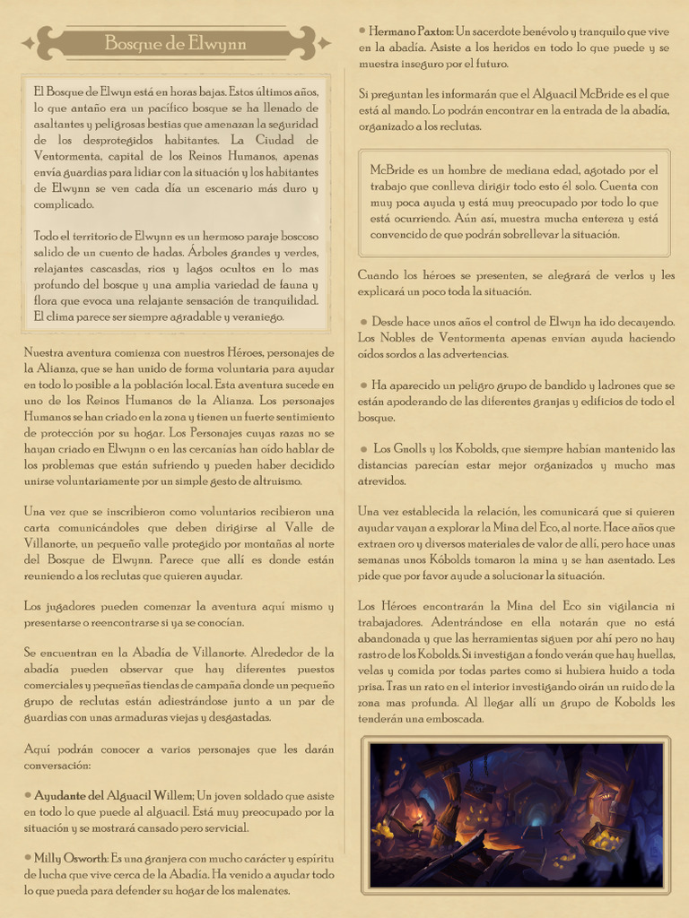 1. Bosque de Elwynn | PDF