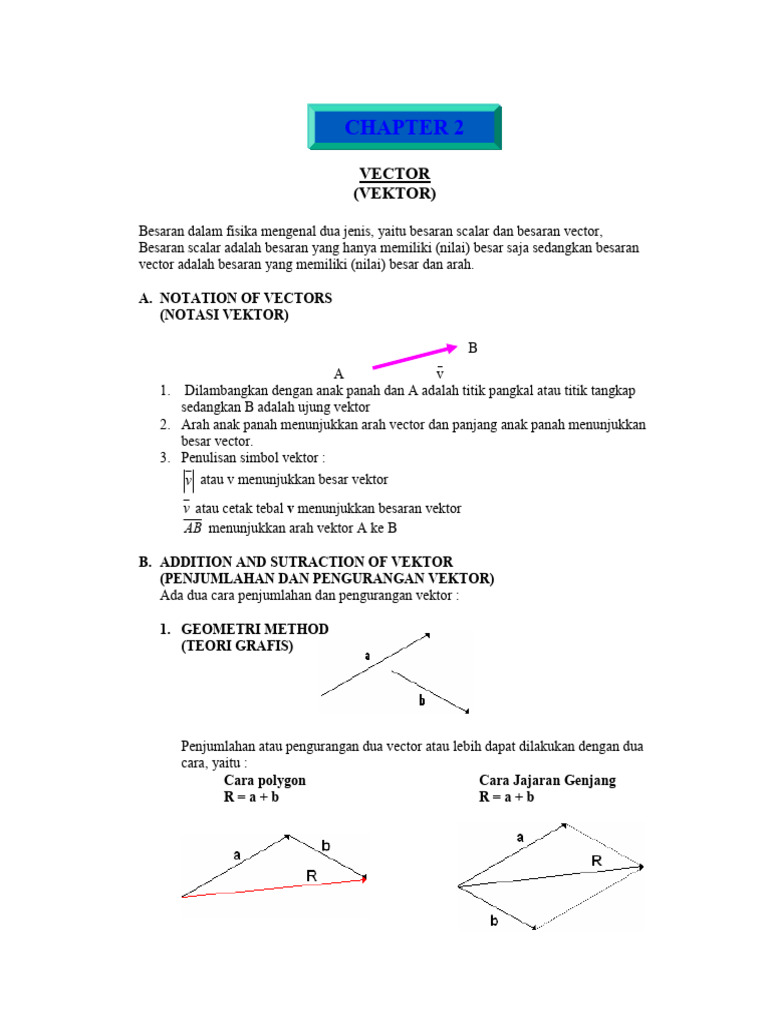 Microsoft Word - CHAPTER 2 VECTOR | PDF