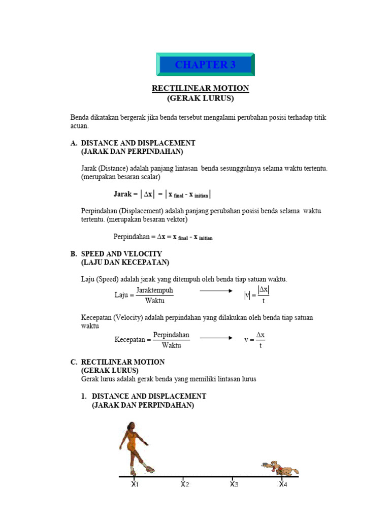 Microsoft Word - CHAPTER 3 RECTILINEAR MOTION | PDF