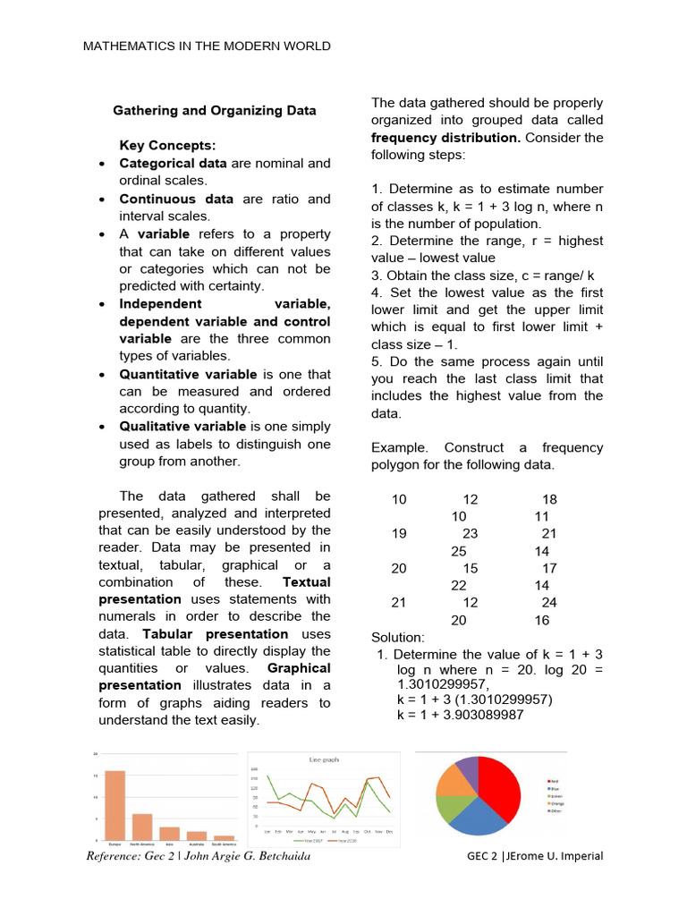 MMW Complete Module | Download Free PDF | Level Of Measurement | Statistics