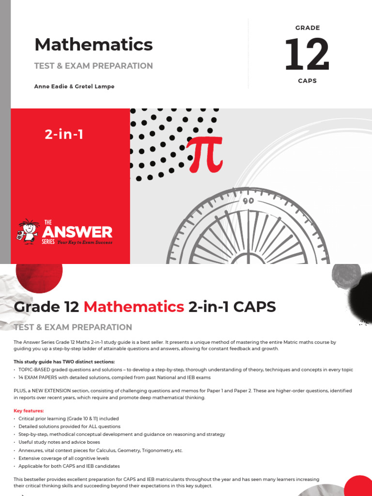 GR 12 Maths 2 in 1 Extracts | PDF | Function (Mathematics) | Geometry