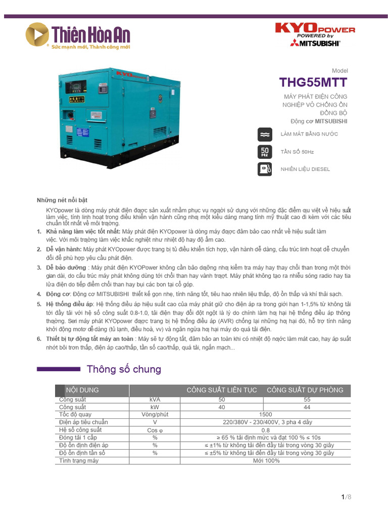 THG 55MTT-50kVA-3pha | PDF