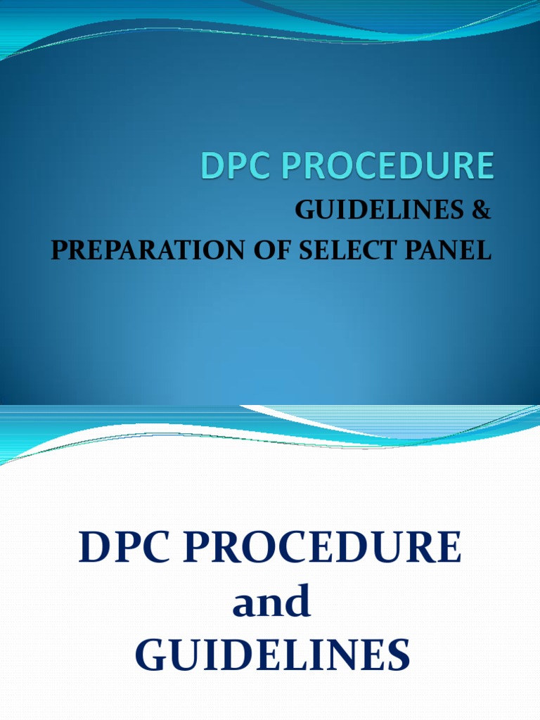 DPC Procedure | PDF | Government | Justice