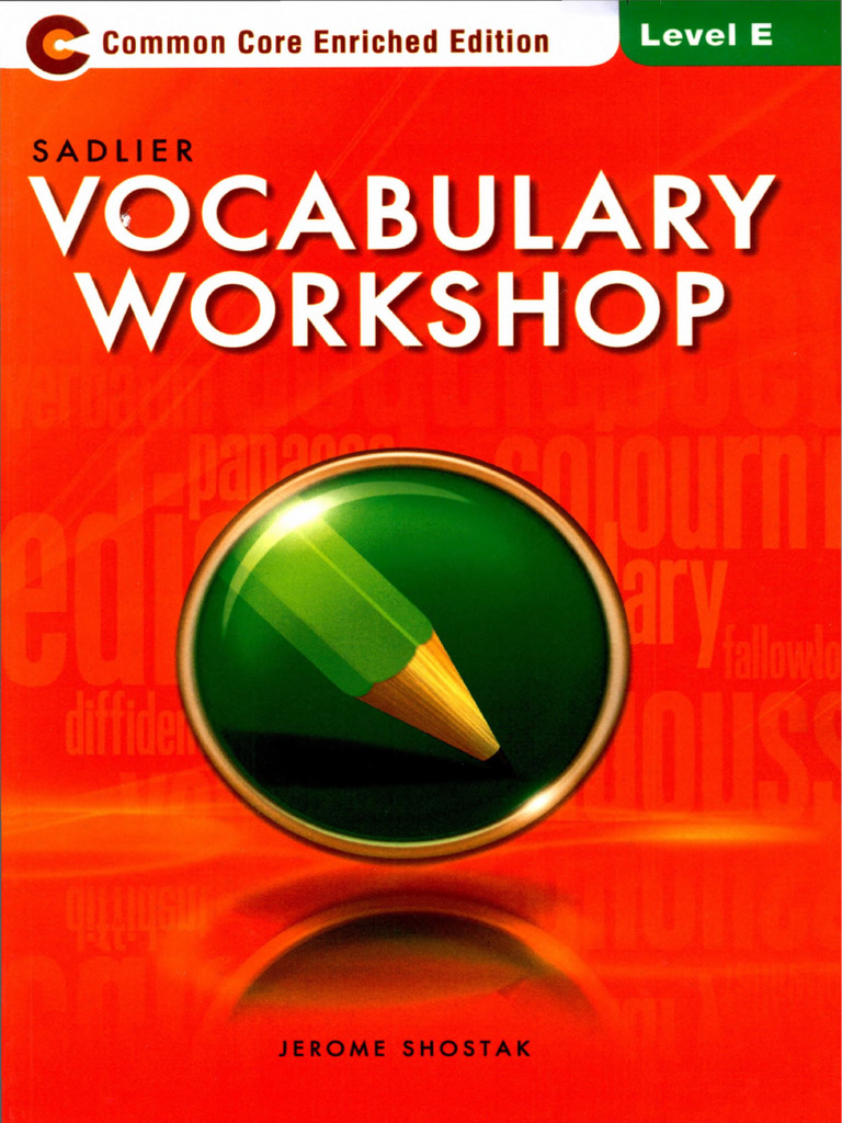 E Vocabulary Workshop Enriched Edition | PDF | Reading Comprehension ...