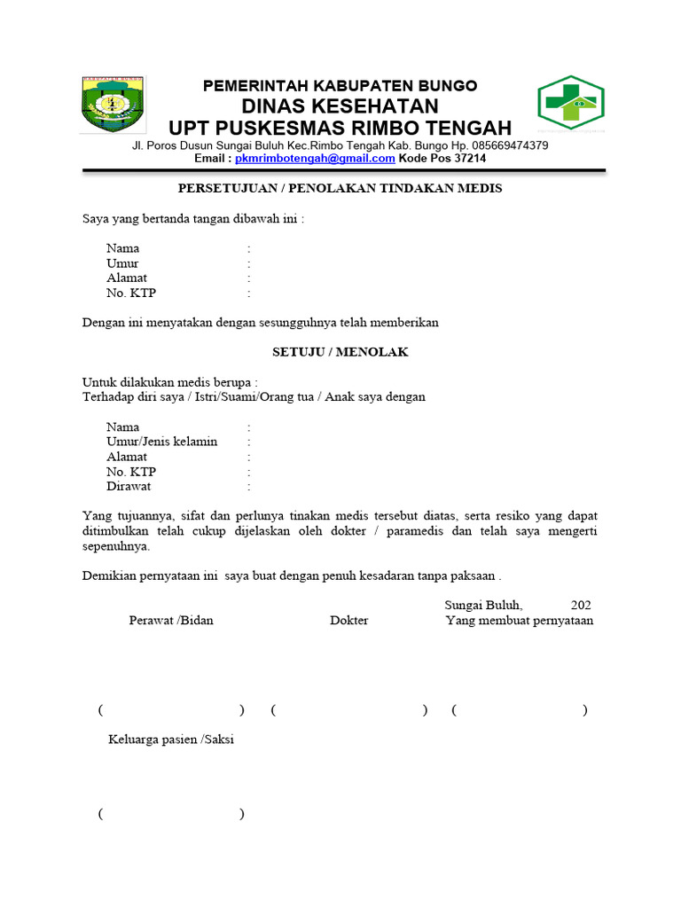 Informed Consent Tindakan | PDF | Pengembangan Diri