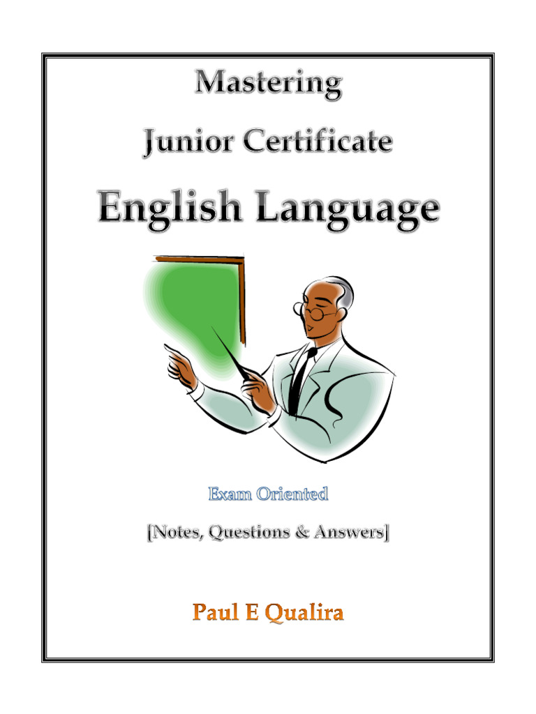 Mastering JC English Language | PDF | Verb | Pronoun
