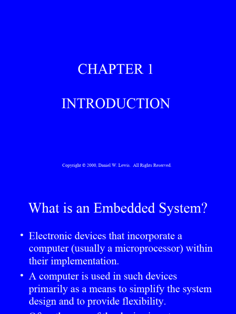 1 | PDF | Embedded System | Microprocessor