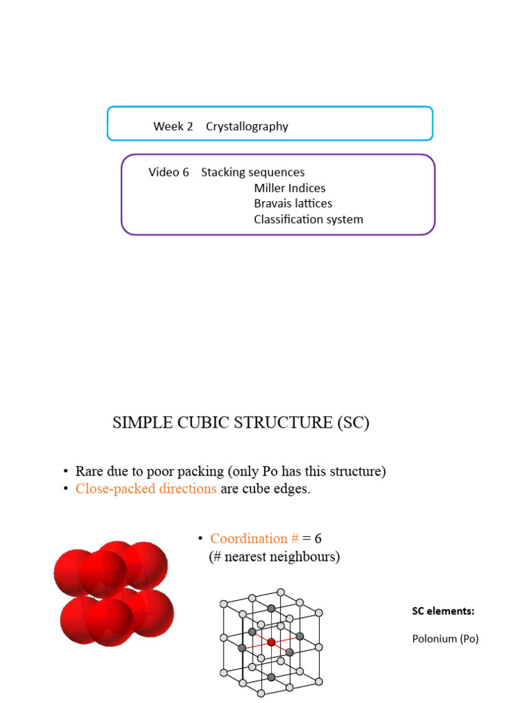 Solid State Stacking Sequences - Bravais Lattice - Classification | PDF | Crystal Structure ...