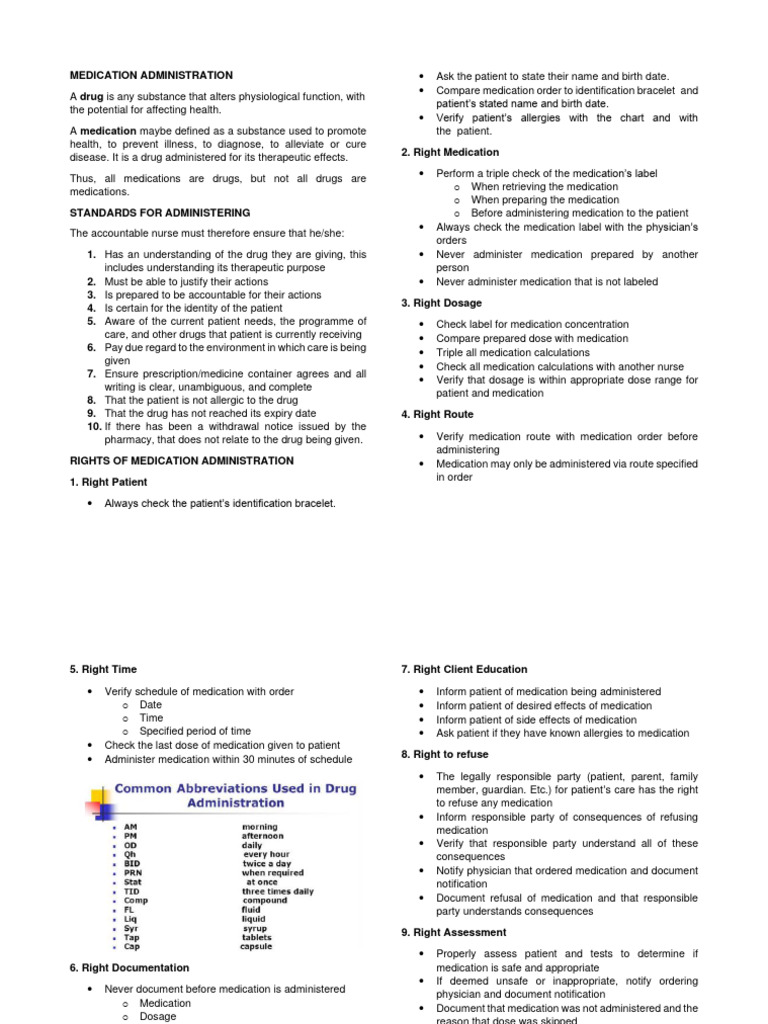 Medication Administration Reviewer | PDF | Topical Medication | Tablet (Pharmacy)